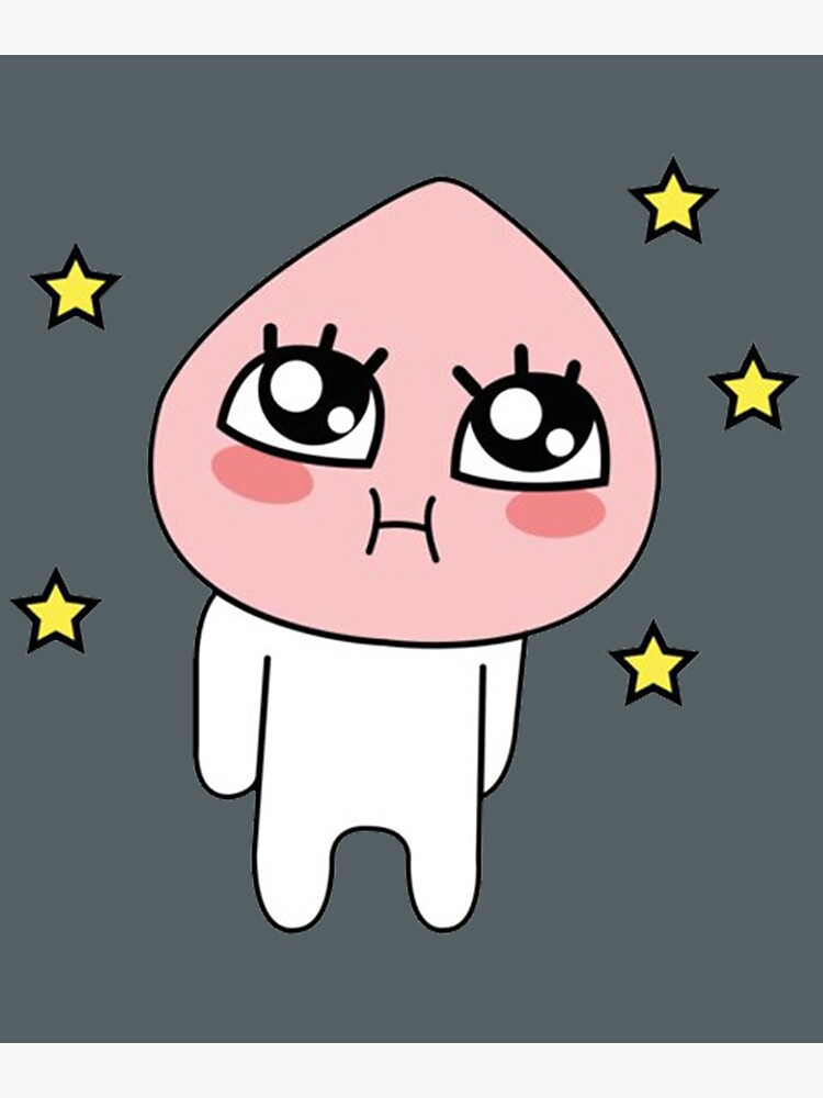 "Kakao Emoticons - Charming Apeach Edition(1)" Poster for Sale by ...