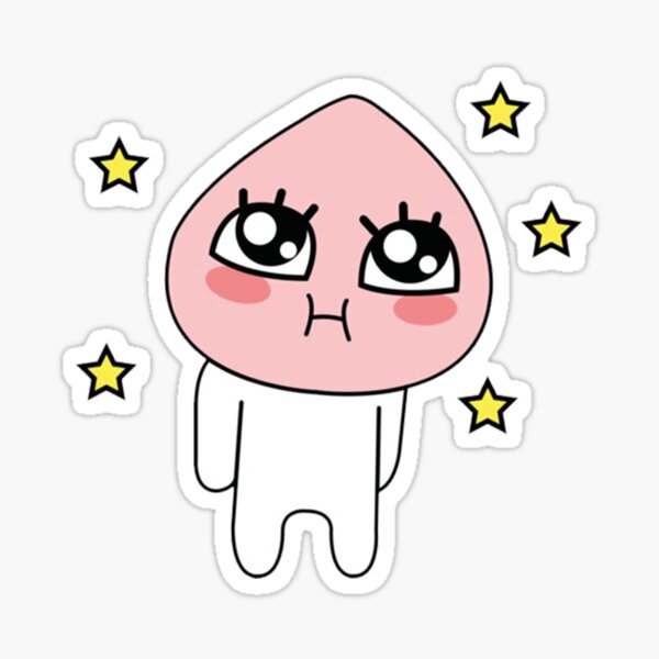 "Kakao Emoticons - Charming Apeach Edition(1)" Sticker for Sale by ...