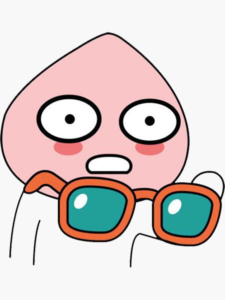 "Kakao Emoticons - Charming Apeach Edition(3)" Sticker for Sale by ...