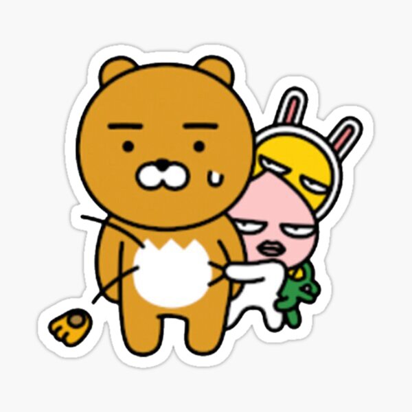 "KakaoTalk Friends Hello! Ryan(1)" Sticker for Sale by PeterLloyds ...