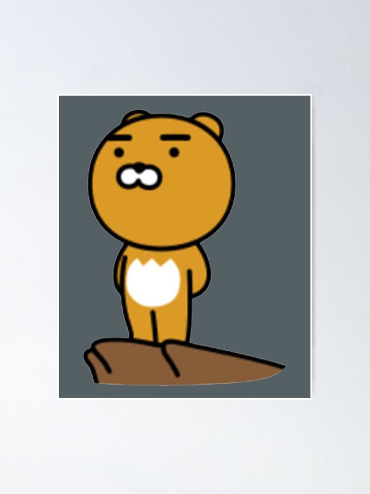 "KakaoTalk Friends Hello! Ryan(2)" Poster for Sale by PeterLloyds ...