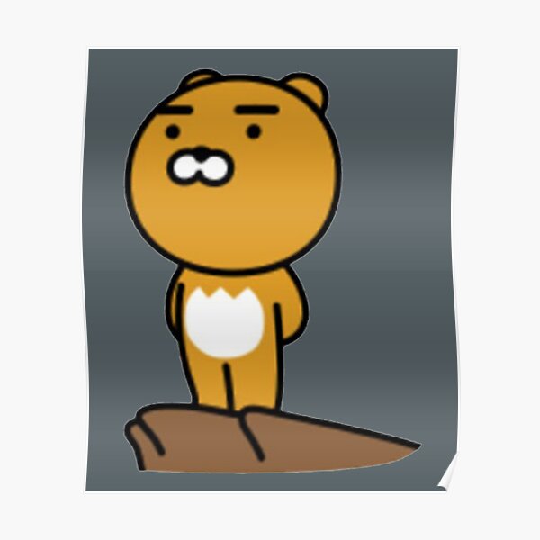 "KakaoTalk Friends Hello! Ryan(2)" Poster for Sale by PeterLloyds ...