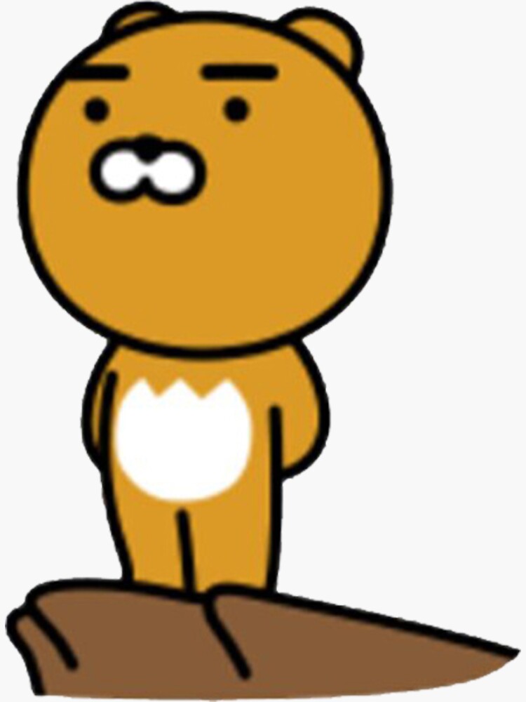 "KakaoTalk Friends Hello! Ryan(2)" Sticker for Sale by PeterLloyds ...