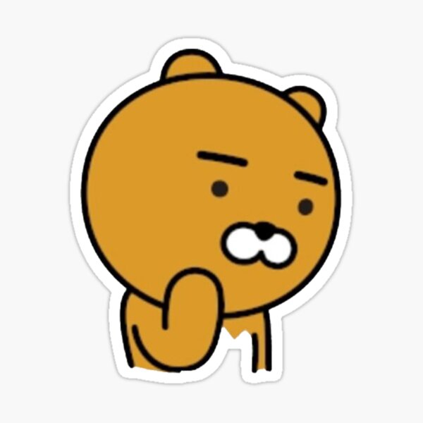 "KakaoTalk Friends Hello! Ryan" Sticker for Sale by PeterLloyds | Redbubble