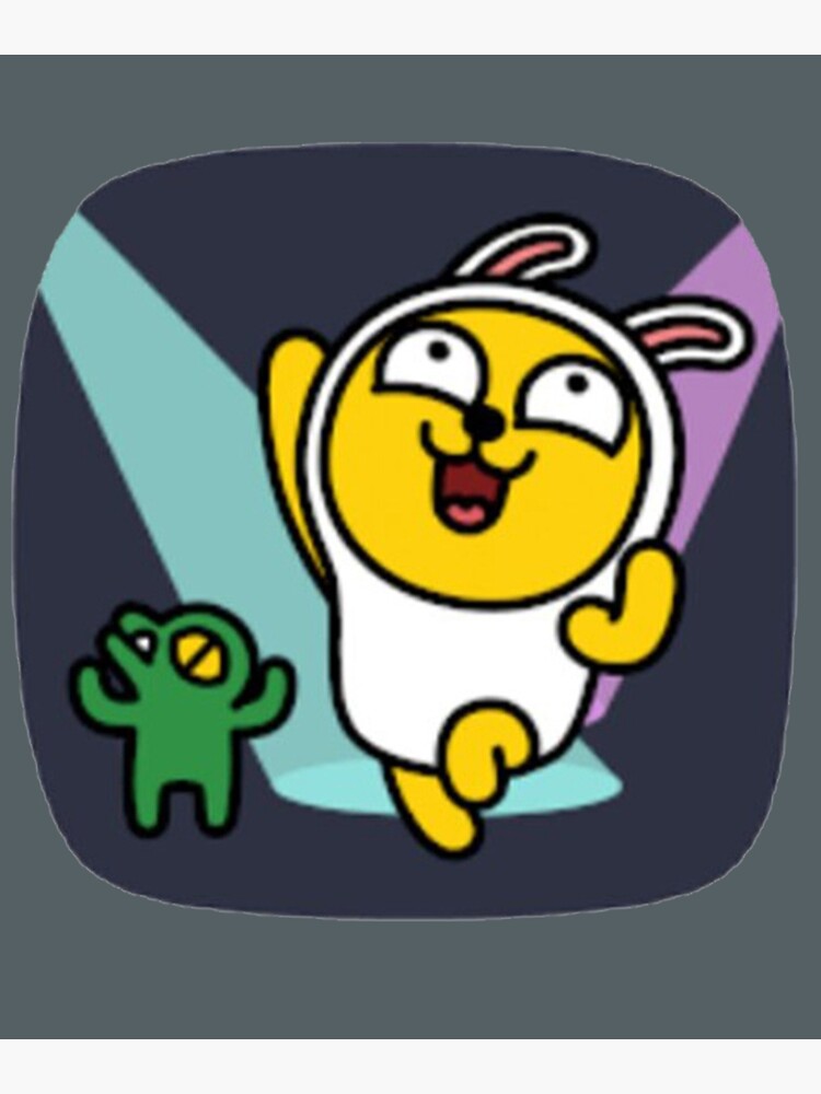 "KakaoTalk Friends Muzi & Con (Dancing)" Poster by PeterLloyds | Redbubble