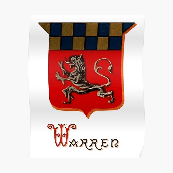 "Warren Family Coat of Arms" Poster for Sale by Heraldica | Redbubble