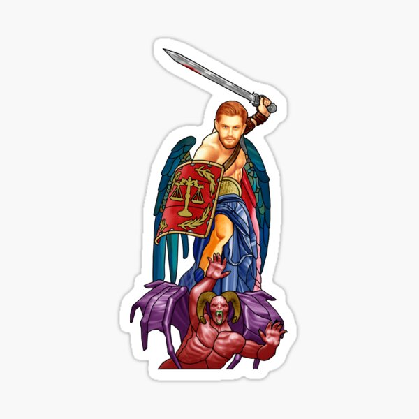 "Archangel Saint Michael" Sticker by AnthonySeeker | Redbubble