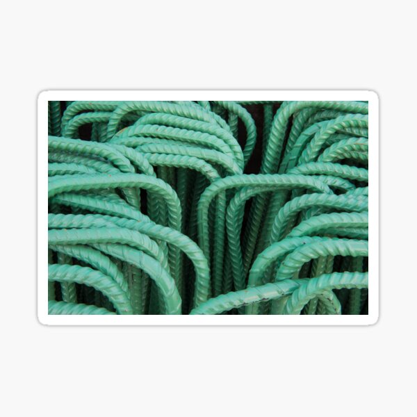 "A Pile of Pre-Bent Green Rebar" Sticker for Sale by bill-s | Redbubble