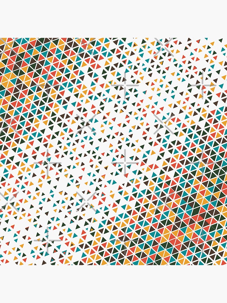 "INCLINE TRIANGLE PATTERN V1" Sticker for Sale by Ayodesign1 | Redbubble