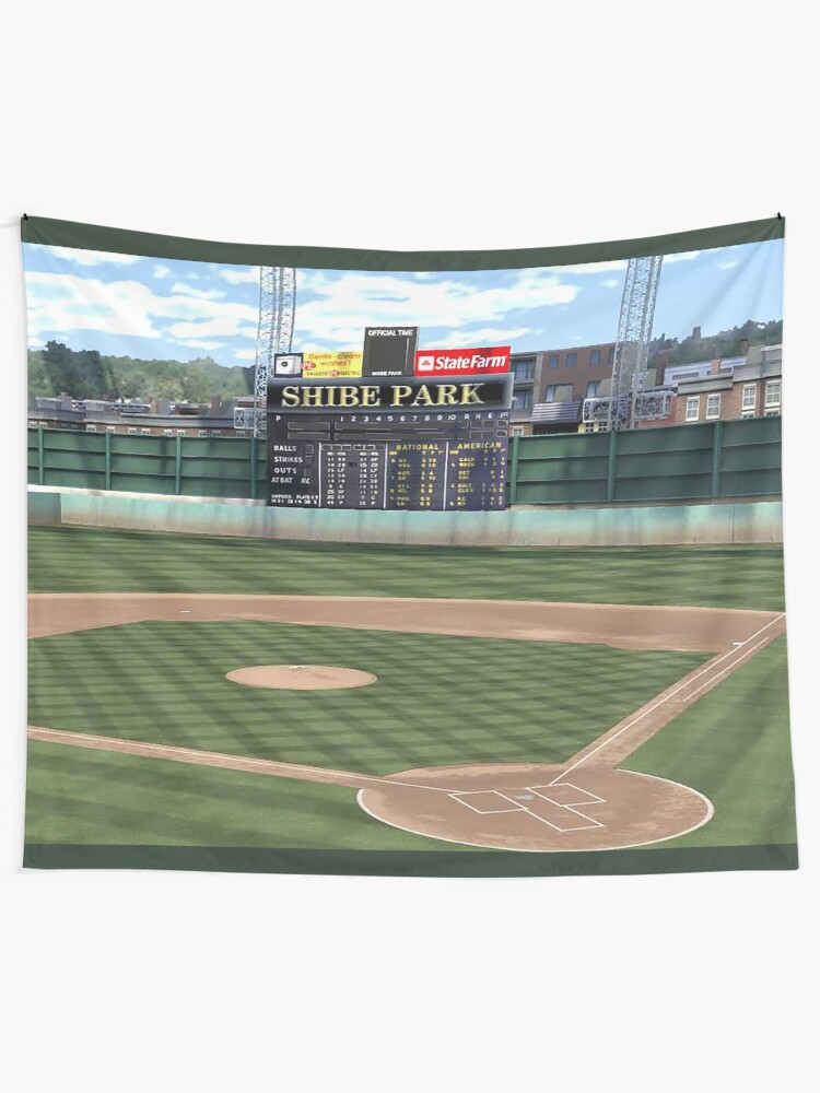 "Shibe Park, Connie Mack Stadium, Shibe Park Outfield Scoreboard, Old ...