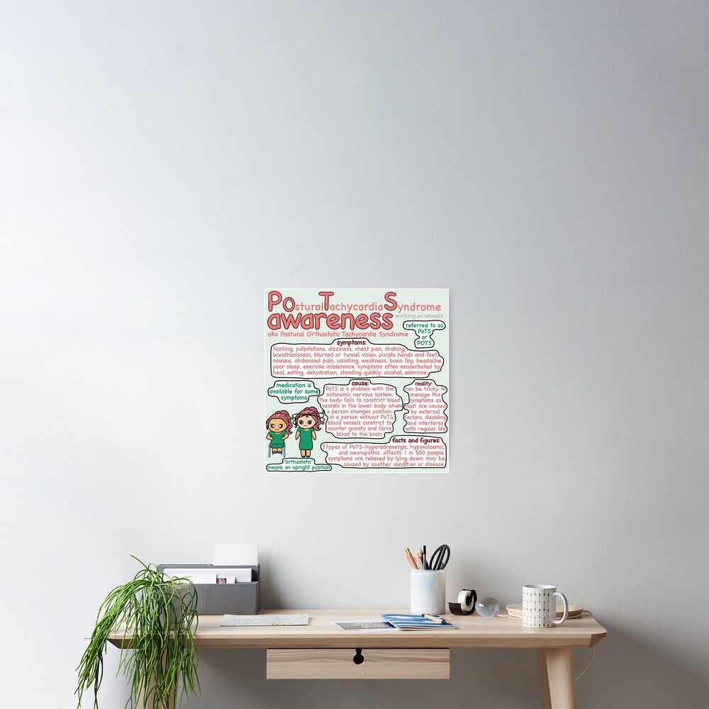 "PoTS Awareness" Sticker for Sale by walkingonwheels | Redbubble