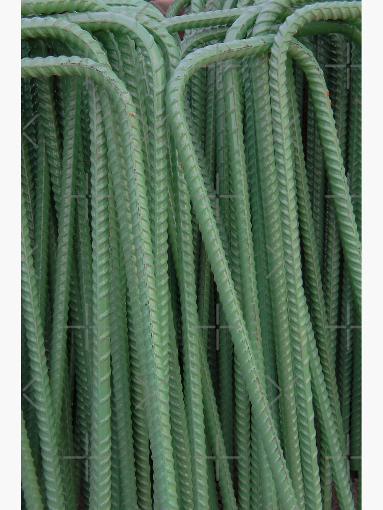 "Pre-Bent Green Infrastructure Rebar" Poster for Sale by bill-s | Redbubble