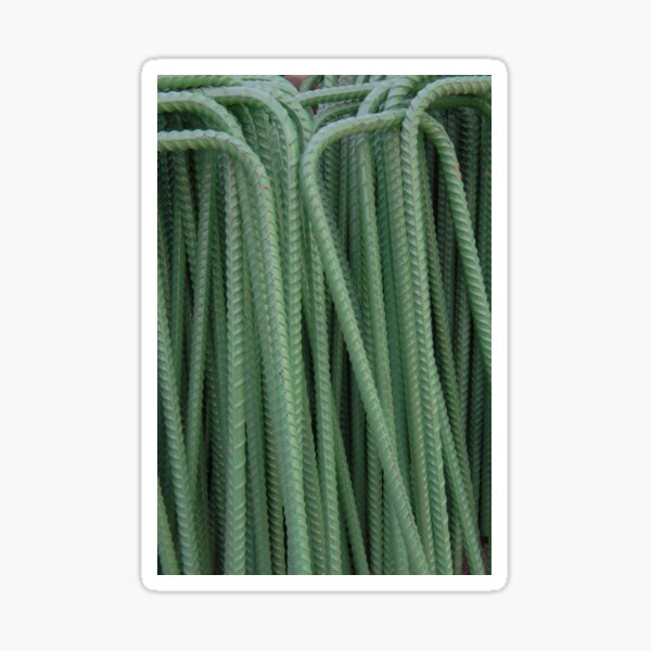 "Pre-Bent Green Infrastructure Rebar" Sticker for Sale by bill-s ...