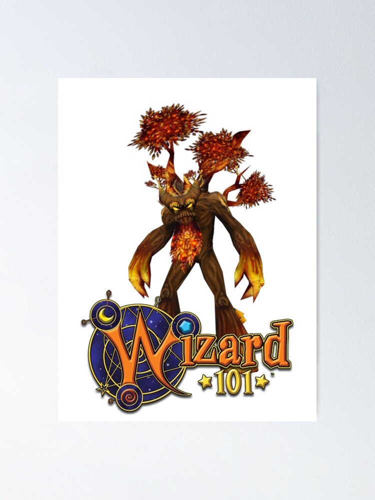 Póster «Regalo árbol de fuego Wizard101, diseño de árbol de fuego ...
