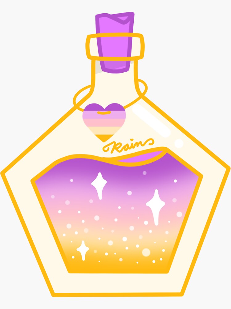 "Trixic/Orbisian Pride Potion Sticker/Magnet" Sticker by ...
