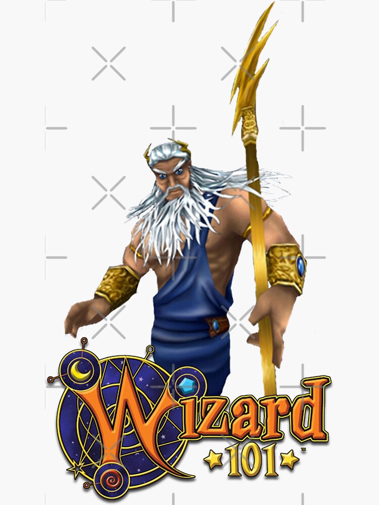 "Wizard101 Zeus gift, Wizard 101 Zeus design" Sticker for Sale by ...