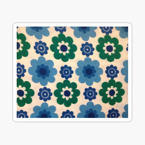"70s 60s groovy vintage flower artwork" Sticker for Sale by ...