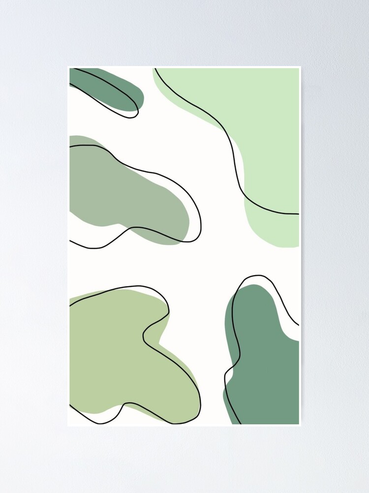 "aesthetic green blobs" Poster for Sale by cobalts | Redbubble
