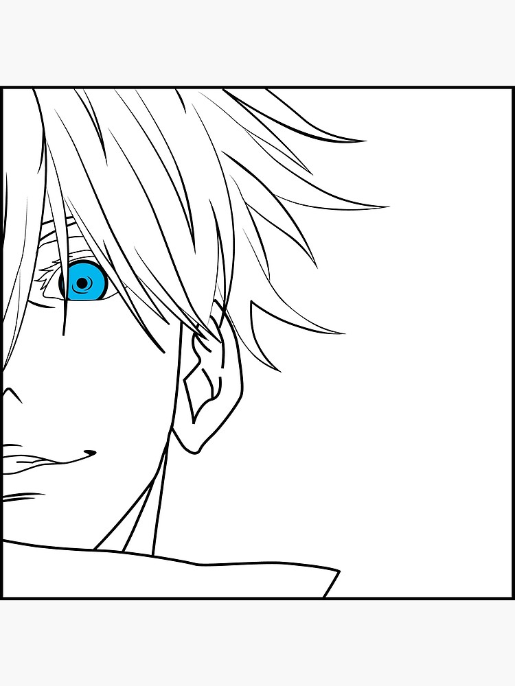 "Gojo JJK Simple" Poster for Sale by StoeDan | Redbubble