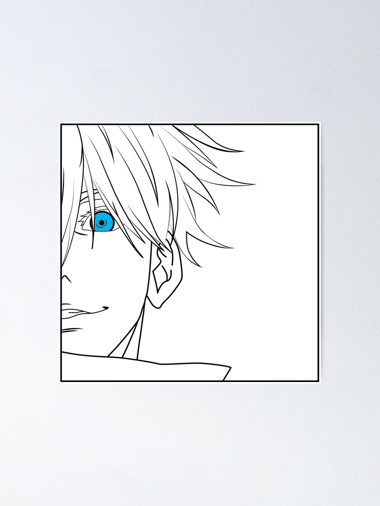 "Gojo JJK Simple" Poster for Sale by StoeDan | Redbubble