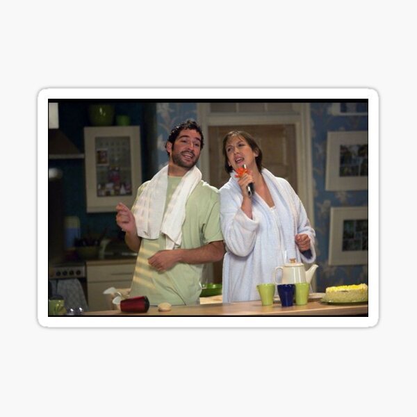 "such fun!!! miranda hart & gary preston " Sticker for Sale by ...