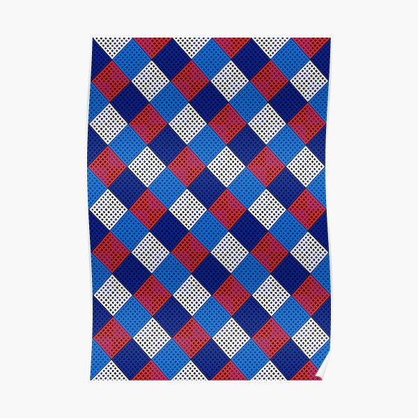 "Angled Checkerboard Quilt Pattern no. 17" Poster by NeilFeigeles ...