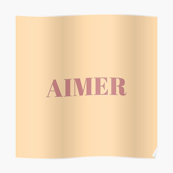 "Aimer" Poster for Sale by kawaiichan-desu | Redbubble