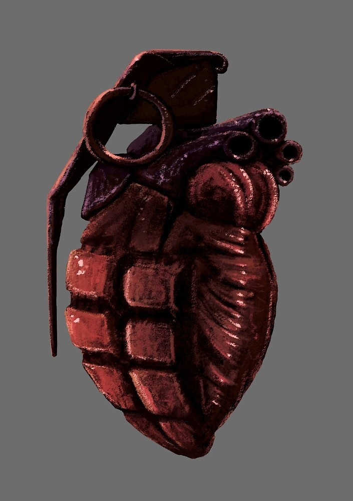 "Heart Grenade" by raleighstewart | Redbubble