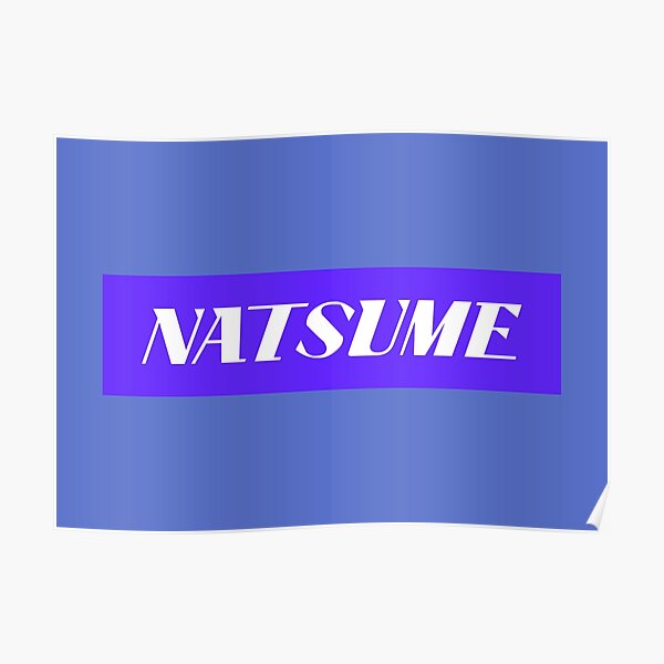 "Natsume (ナツメ) Logo" Poster for Sale by RubenCRM | Redbubble