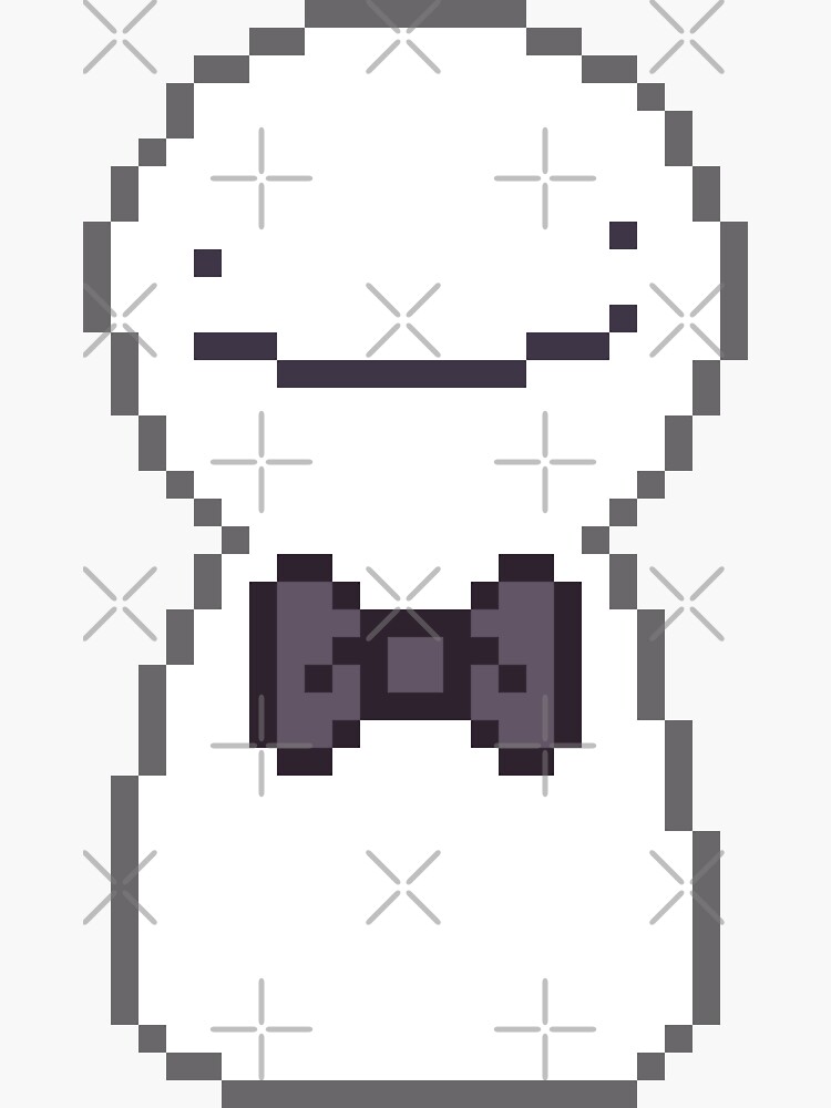 Pegatina «Dsmp Fanart Merch Sueño Pixel art BLOB - pajarita» de ...