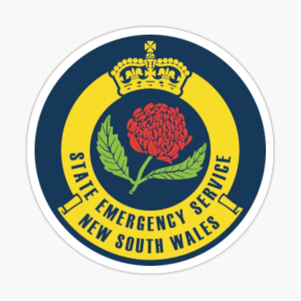 "Badge of the NSW SES" Sticker for Sale by RENAGADE4LYF | Redbubble