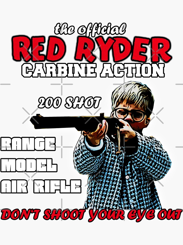 "christmas story red ryder" Sticker for Sale by JTK667 | Redbubble