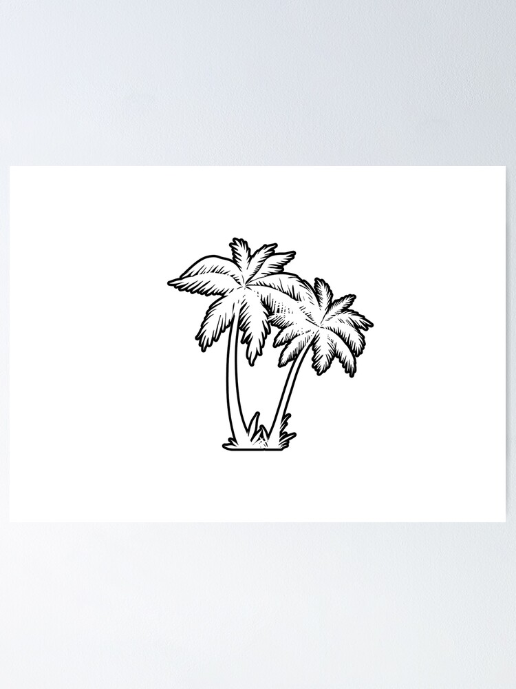 "Chill palm logo" Poster for Sale by 3verett | Redbubble