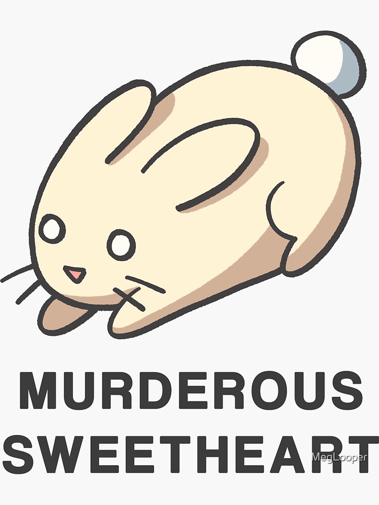 "Murderous Sweetheart" Sticker for Sale by MegLooper | Redbubble