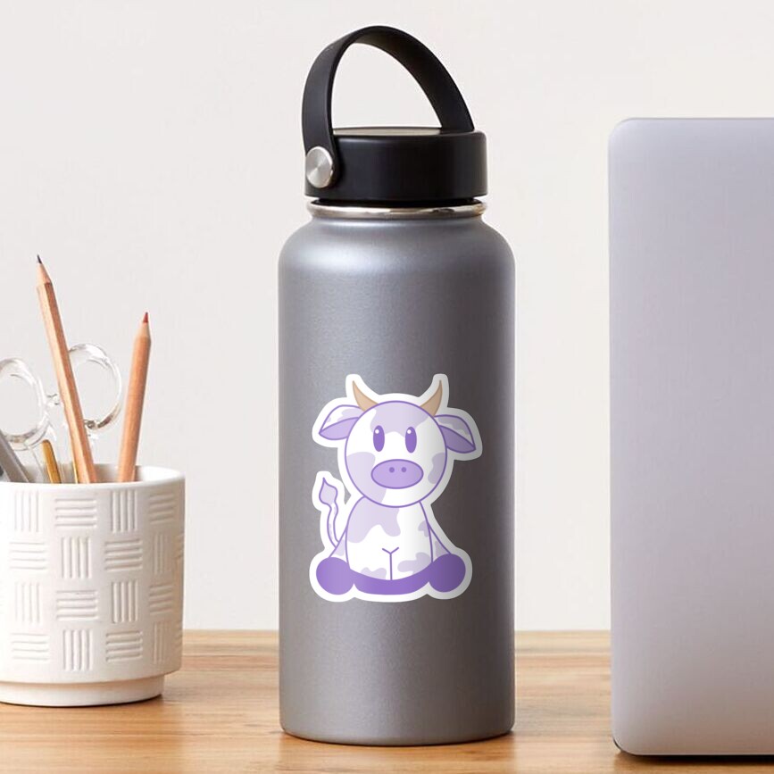 "lavender cow cutie" Sticker for Sale by itsacarroll | Redbubble