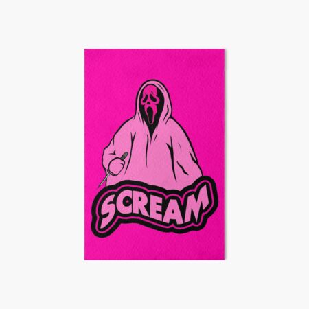 "Pink Ghostface" Art Board Print by coco-colors | Redbubble