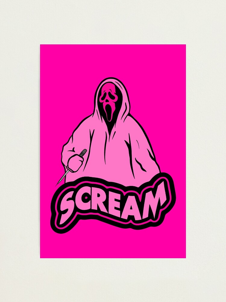 "Pink Ghostface" Photographic Print by coco-colors | Redbubble