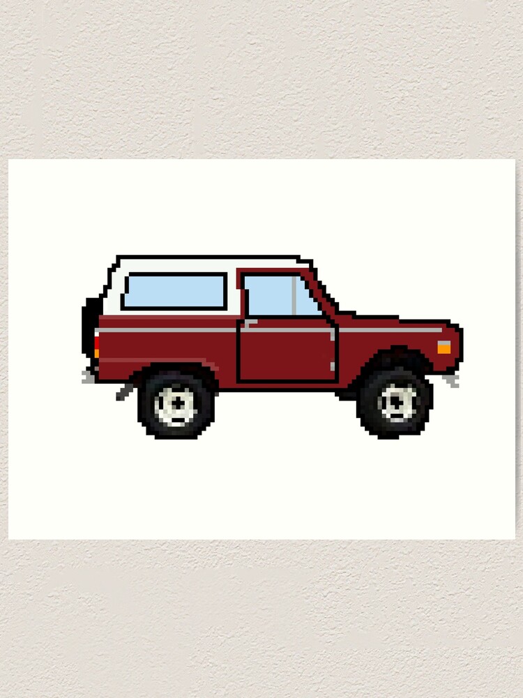 "Ford Bronco Pixel Art Image" Art Print for Sale by Rallyaddict | Redbubble