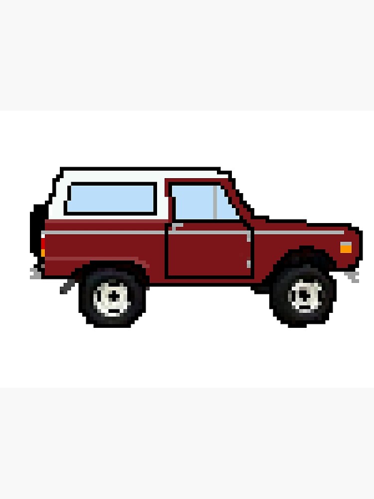 "Ford Bronco Pixel Art Image" Art Print for Sale by Rallyaddict | Redbubble