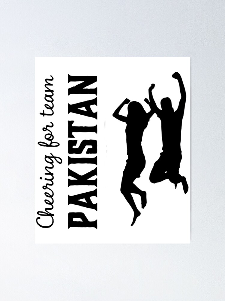 "Cheering for Team Pakistan Cricket World Cup 2019 " Poster for Sale by ...