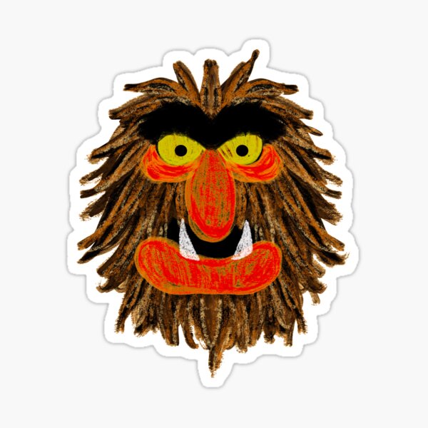 "Sweetums Muppet Show inspired illustration " Sticker for Sale by ...