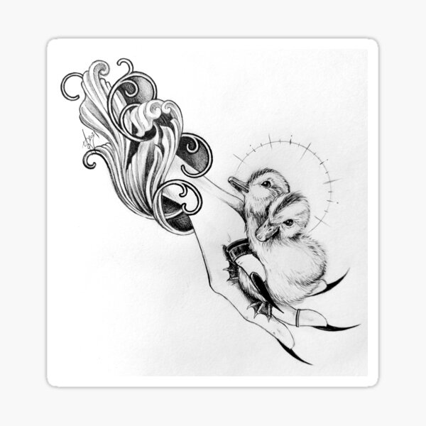 Fliegende Ente Tattoo