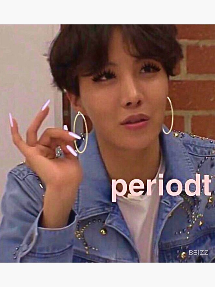 "BTS JHOPE PERIODT MEME" Canvas Print by BBIZZ | Redbubble