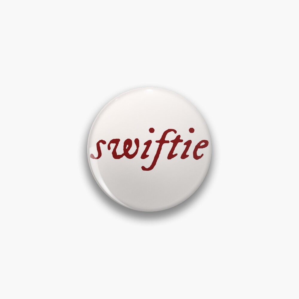 Chapa «Swiftie, rojo, Taylor, Swifties, Swift» de SabrinaGold | Redbubble