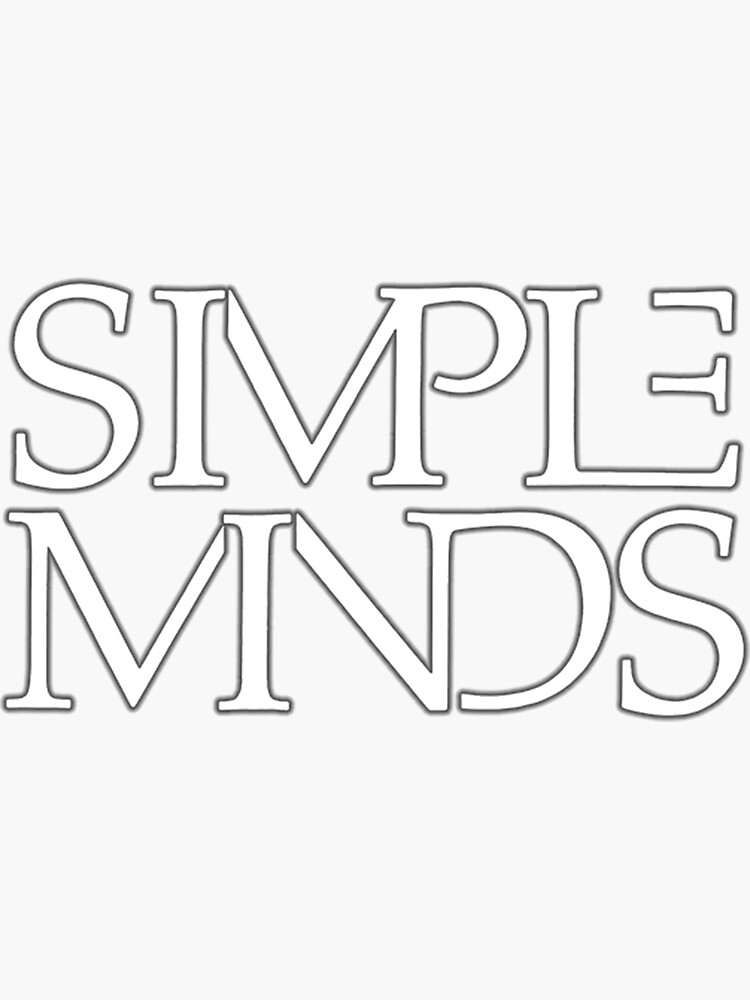 "Simple minds LOGO COVER" Sticker for Sale by BRIANNEVARES | Redbubble