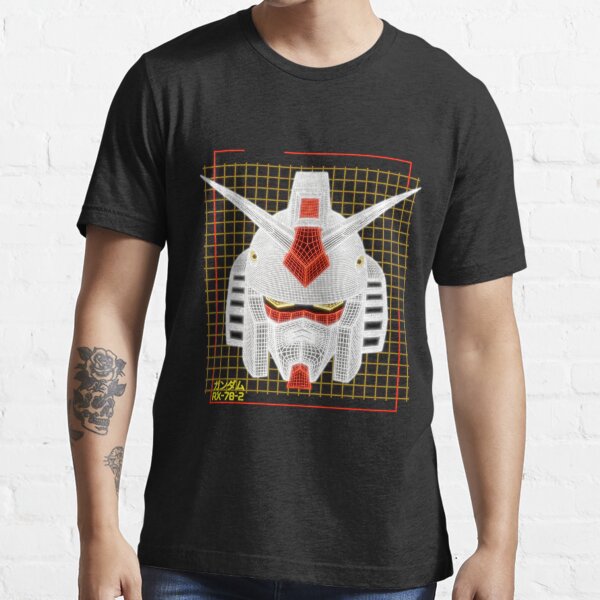 "Gundam RX-78-2 Wireframe" T-shirt for Sale by MetalmanFan | Redbubble ...