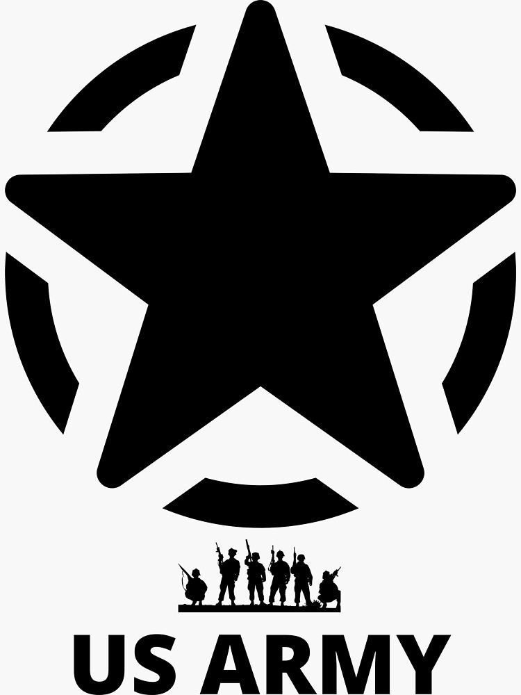 "US ARMY" Sticker by kikyahmed | Redbubble