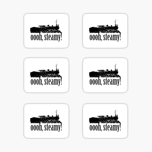 "Oooh, Steamy! Railway fan I Love Trains" Sticker by ClickForMore ...