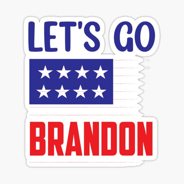 "Lets go Brandon" Sticker for Sale by sourav1993 | Redbubble