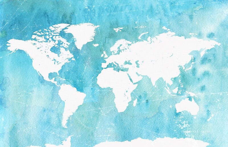 "Wonderful world map 5" by epicpaper quotes shop | Redbubble